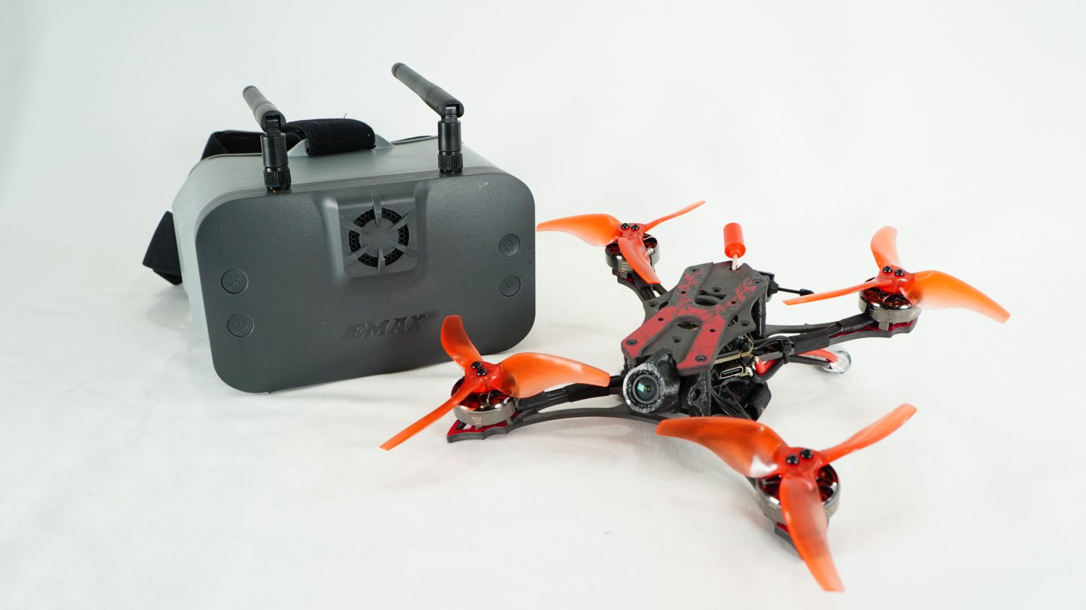 Emax Transporter 2 HD FPV Goggles | Inexpensive HDZero Goggles - Half Chrome Drones